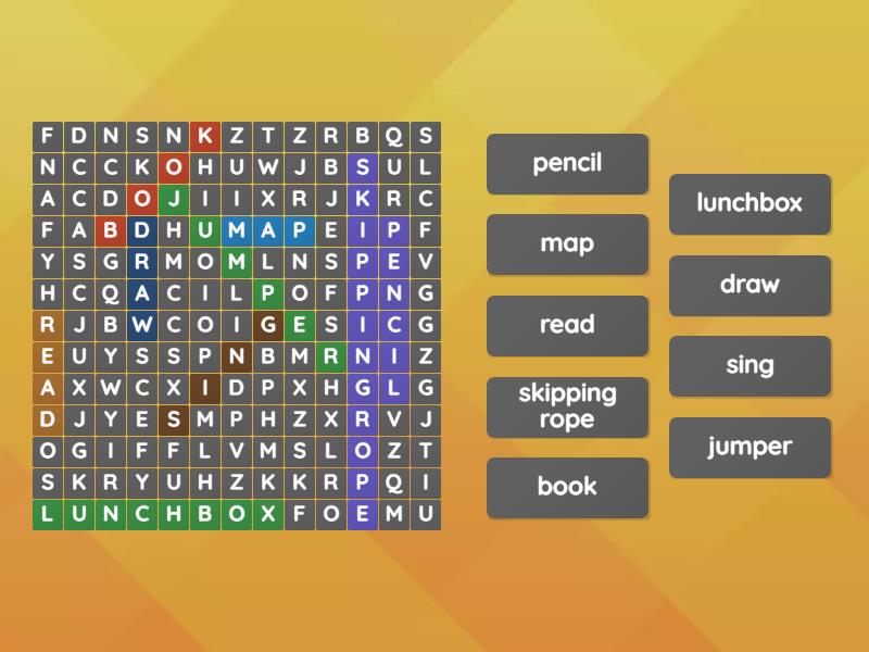 S2.U1.Review - Wordsearch