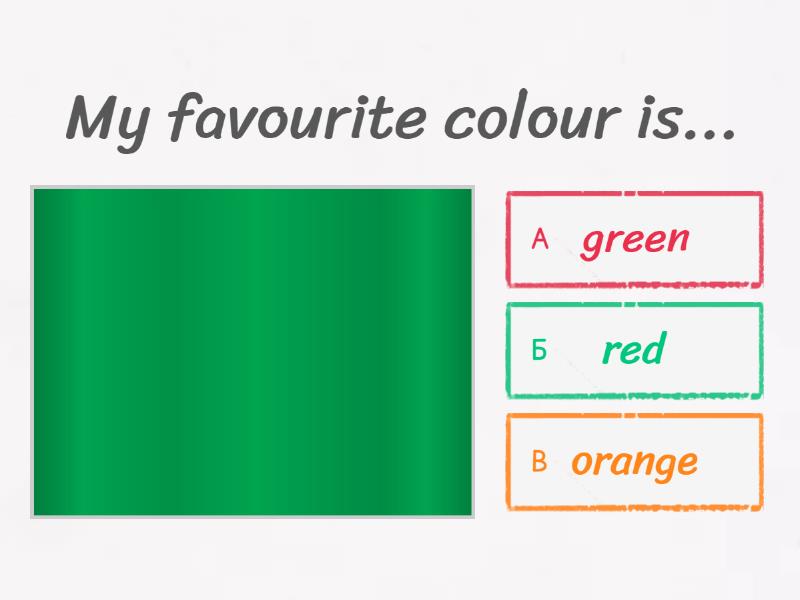 What is your favourite colour? - Quiz