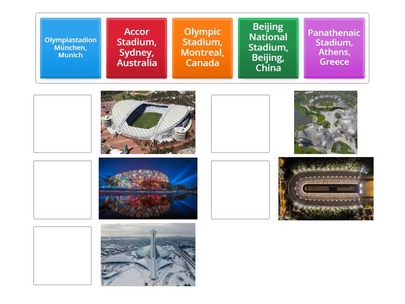 Best Olympics stadiums - Match up
