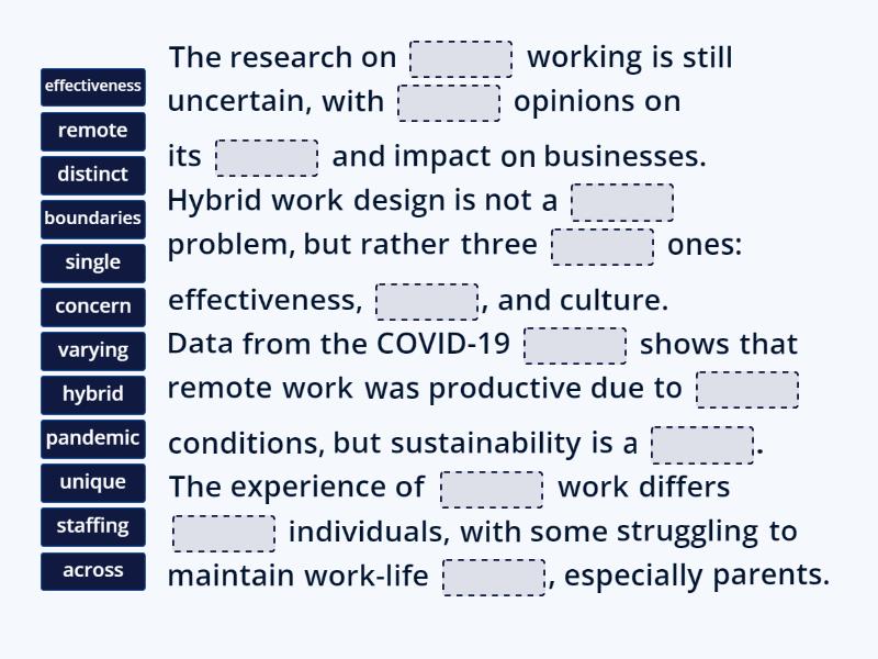 5 - Vocabulary in Use Advanced - Is Remote Work Better Than Being in ...