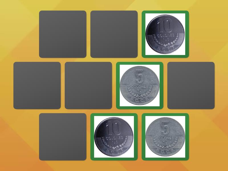 Moneda CRC - Matching pairs
