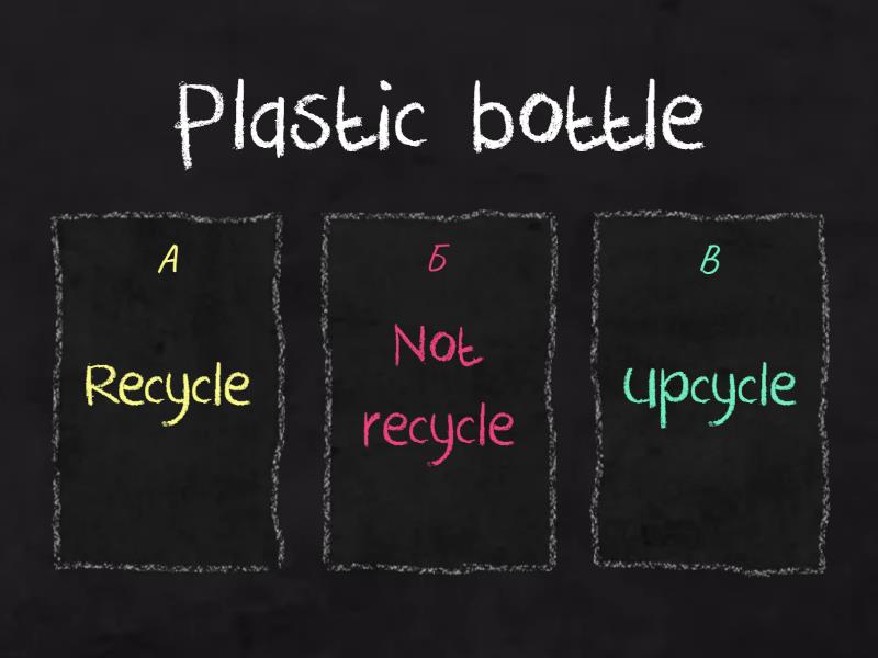 Quiz "Recycle, Not Recycle, or Upcycle?" - Вікторина