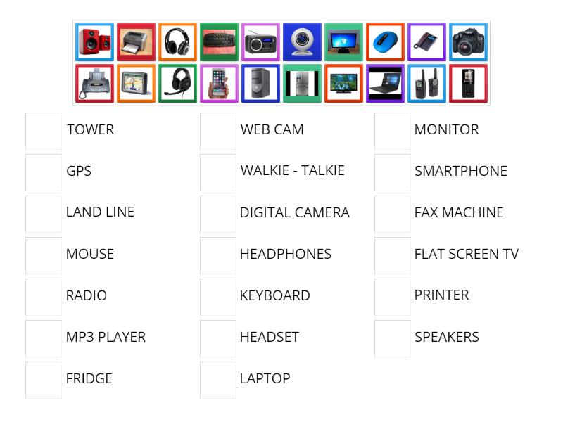 ELECTRONIC DEVICES - Match up