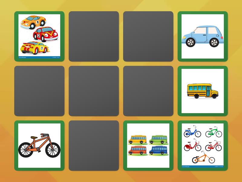 pairs- vehicles - Matching pairs