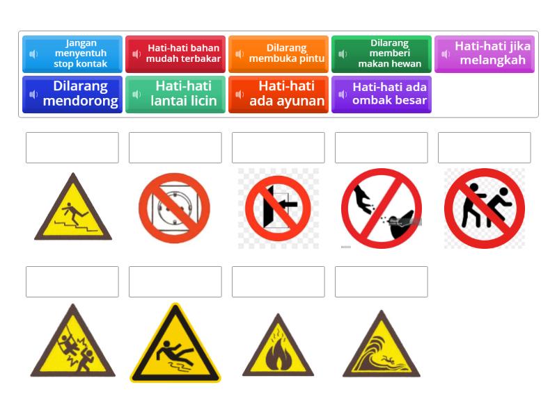 Macam-macam Tanda di Tempat Umum - المطابقة