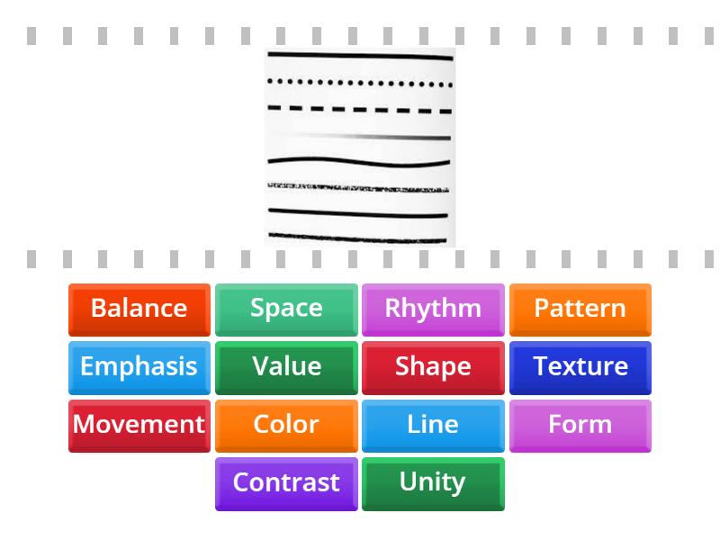 Elements and Principles - Find the match