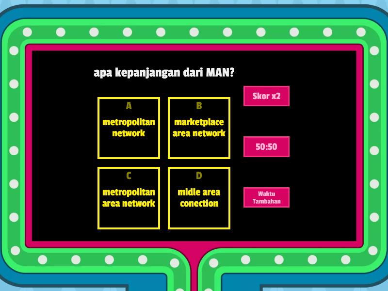KUIS JARINGAN KOMPUTER DAN INTERNET - Gameshow quiz