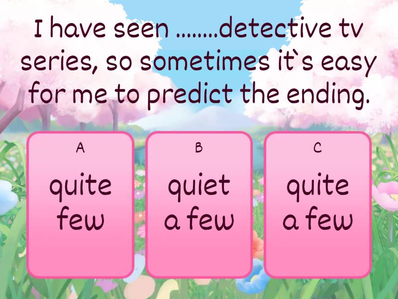 SO B2 7.1 Grammar. Quantifiers - Cuestionario