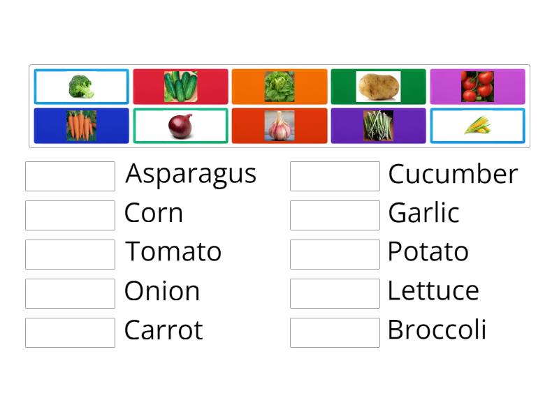 Vegetables - Match up