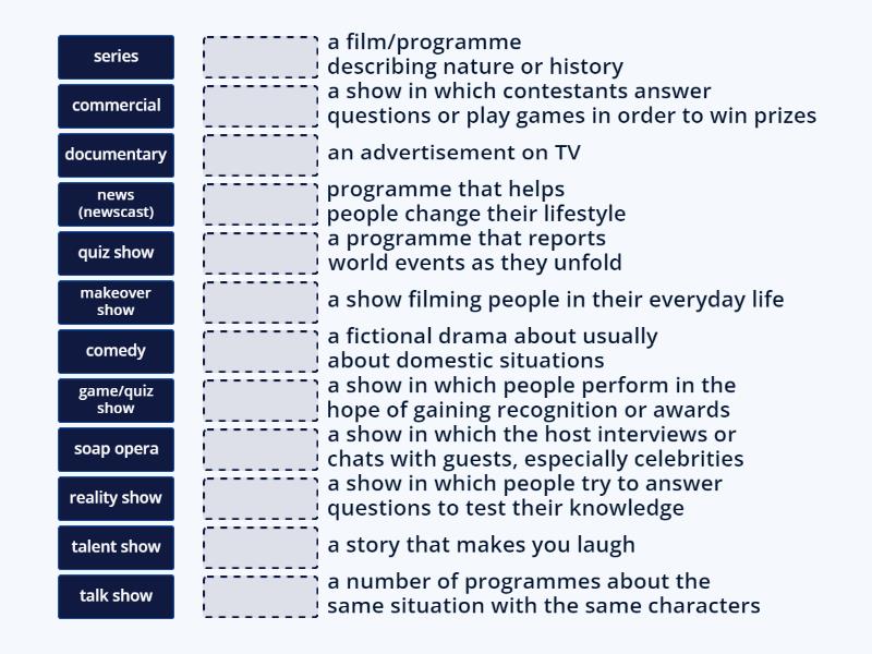 TV Genres - Match up