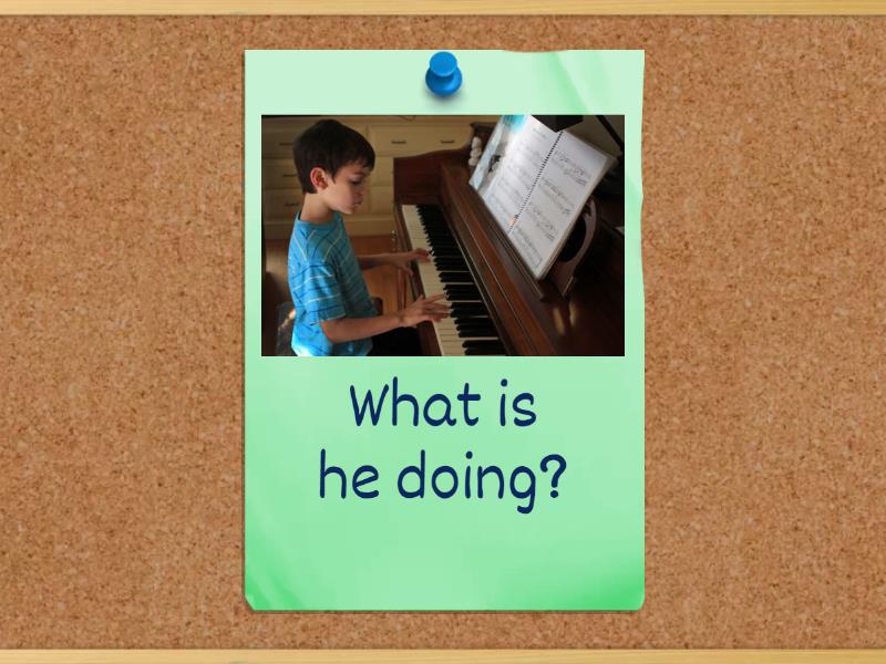 EF Elementary 5B What are they doing? - Flash cards