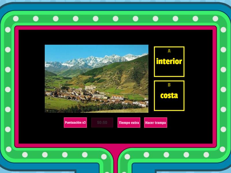 Interior o costa - Gameshow quiz