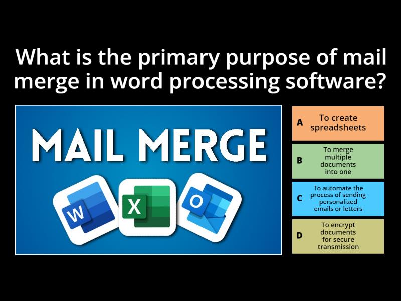 Mail Merge Quiz 
