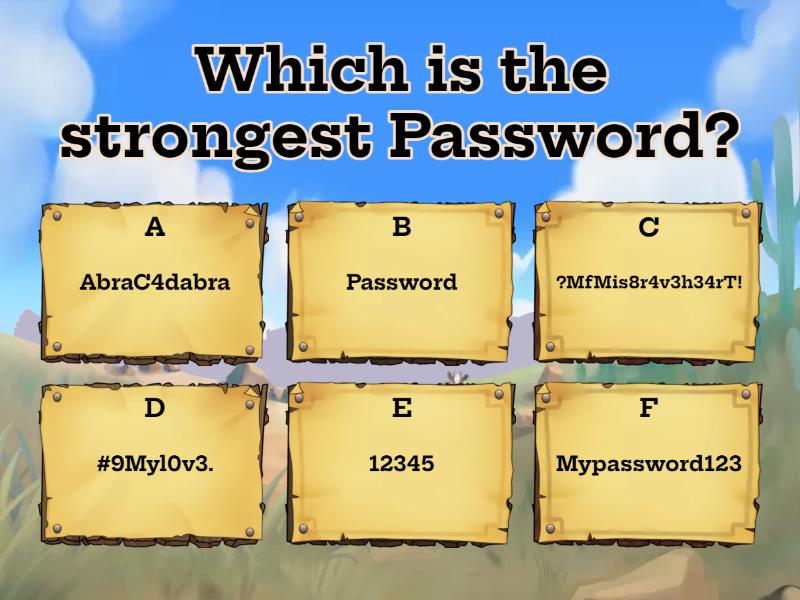 What do you know about Passwords? - Cuestionario