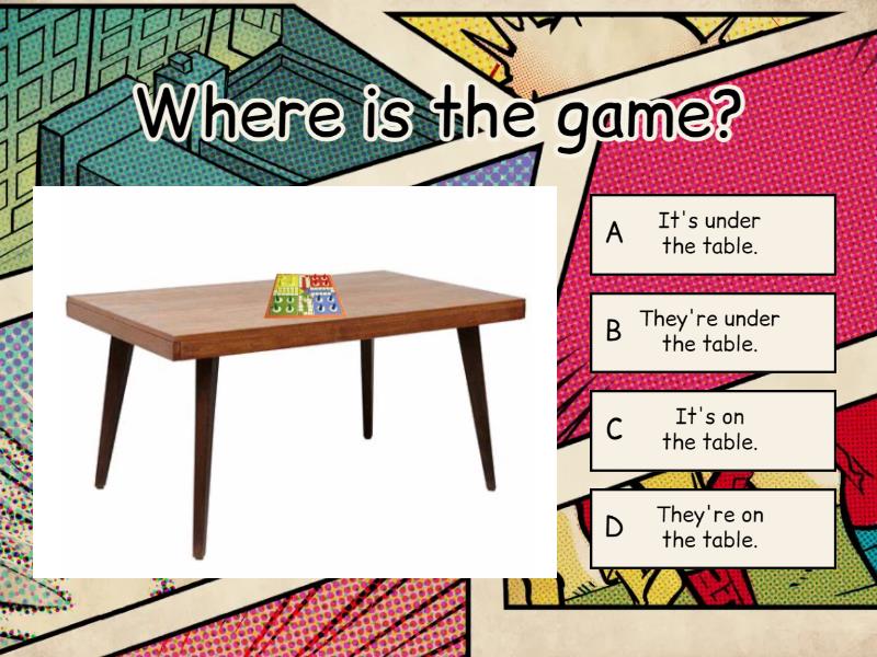 Toys and prepositions - Quiz