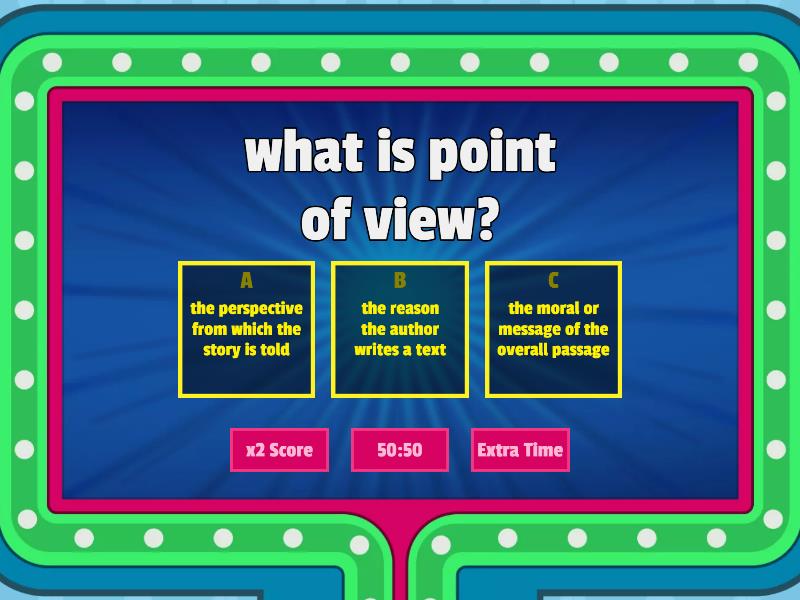 Point of View Vocabulary - Concurso de preguntas