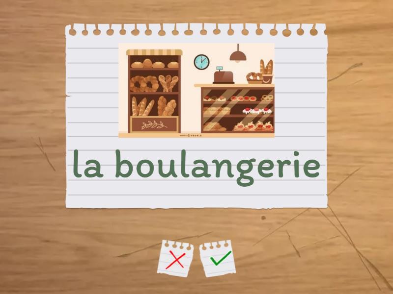 Les endroits dans la ville / places in the city - Flash cards