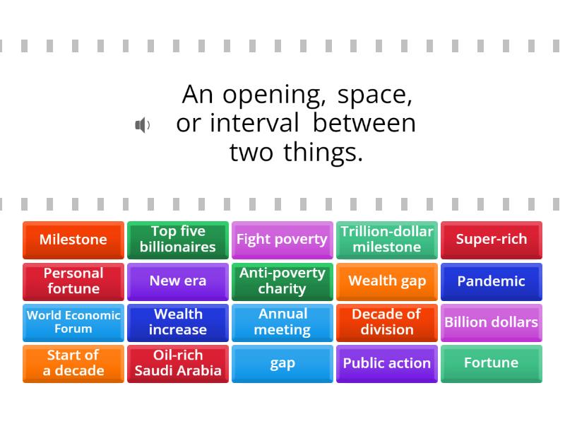 Pregame the first trillionaire → Definition - Find the match