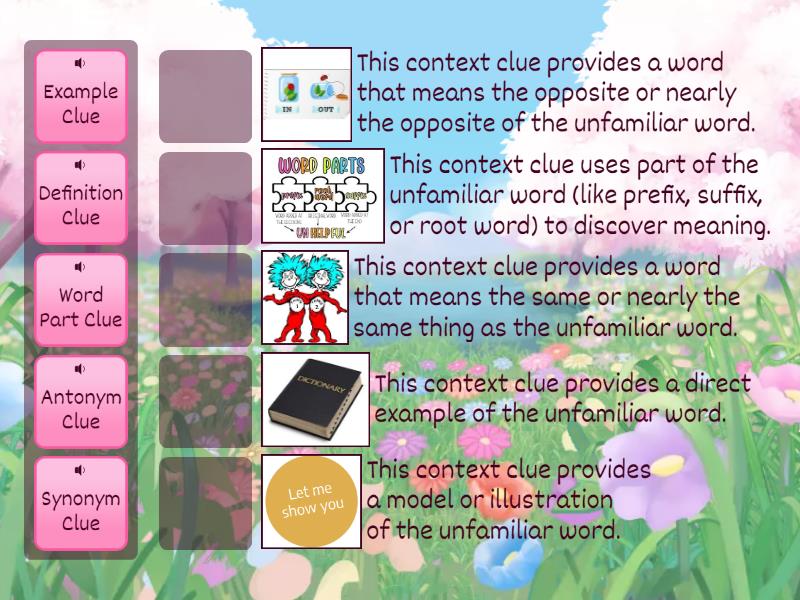 Context Clues - Match up