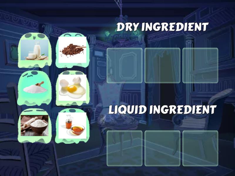DRY INGREDIENT OR LIQUID INGREDIENT - Group sort