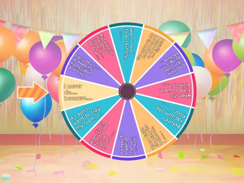 Chores, Finish statements... - Spin the wheel