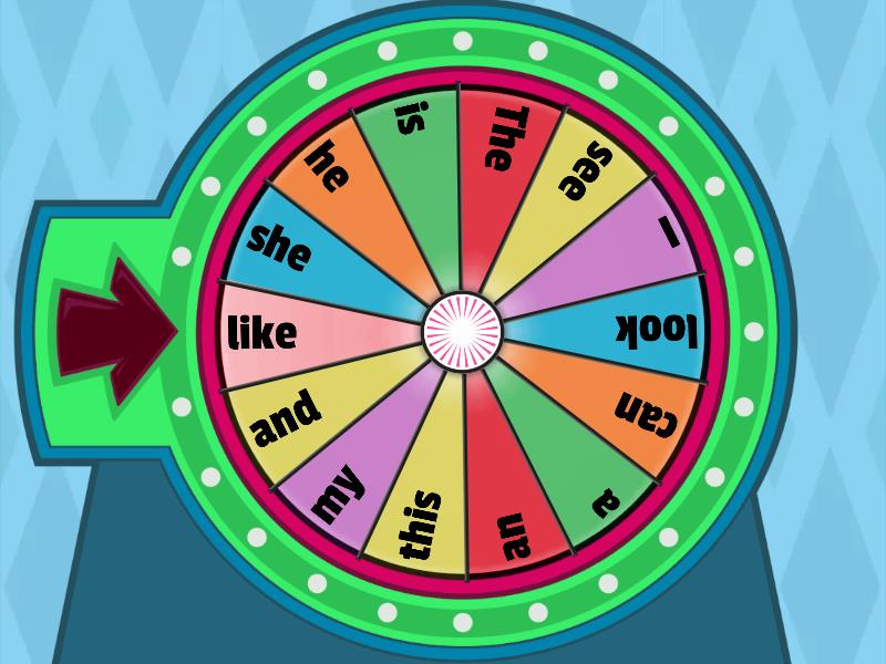 Sight words - Random wheel