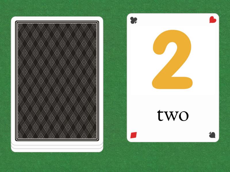Numbers 1-4 - Random cards