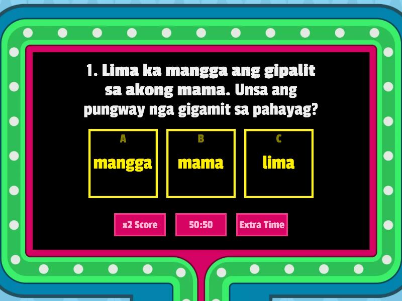 PUNGWAY GAME SHOW - Gameshow quiz