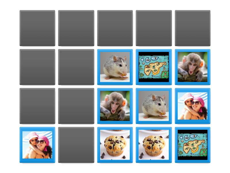 Letter M memory game - Matching pairs