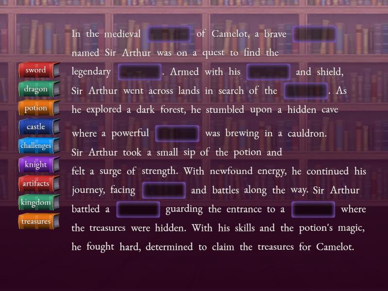 Treasure hunt - Complete the sentence