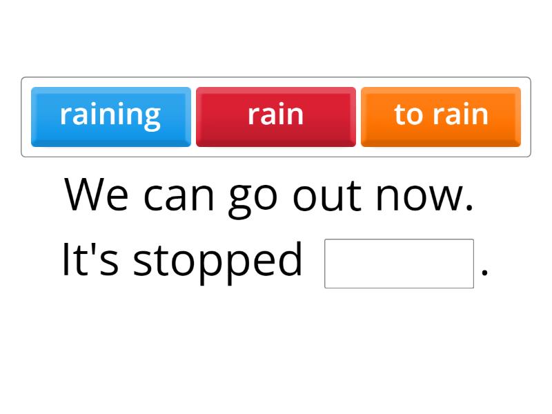 Verb patterns - Missing word