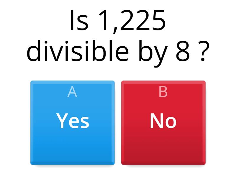 Divisibility Quiz