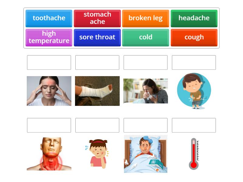 health problems - Match up