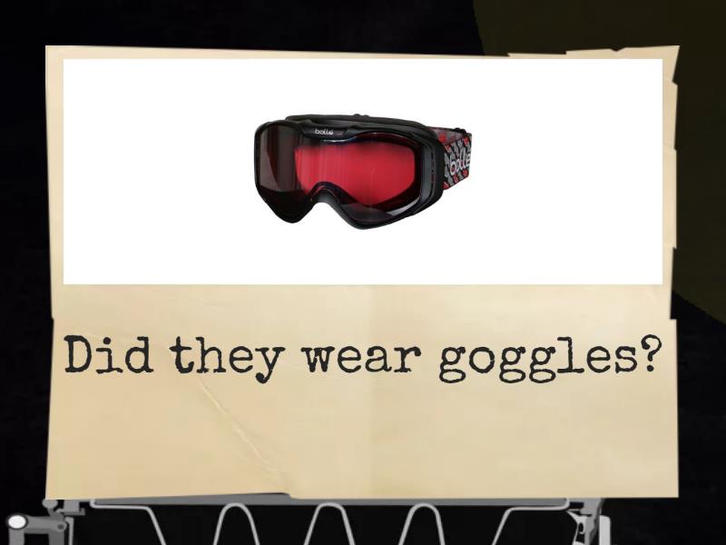 Did you wear goggles? - Flash cards
