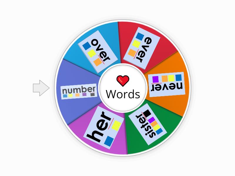 Unit 8 Trick Words - Random wheel