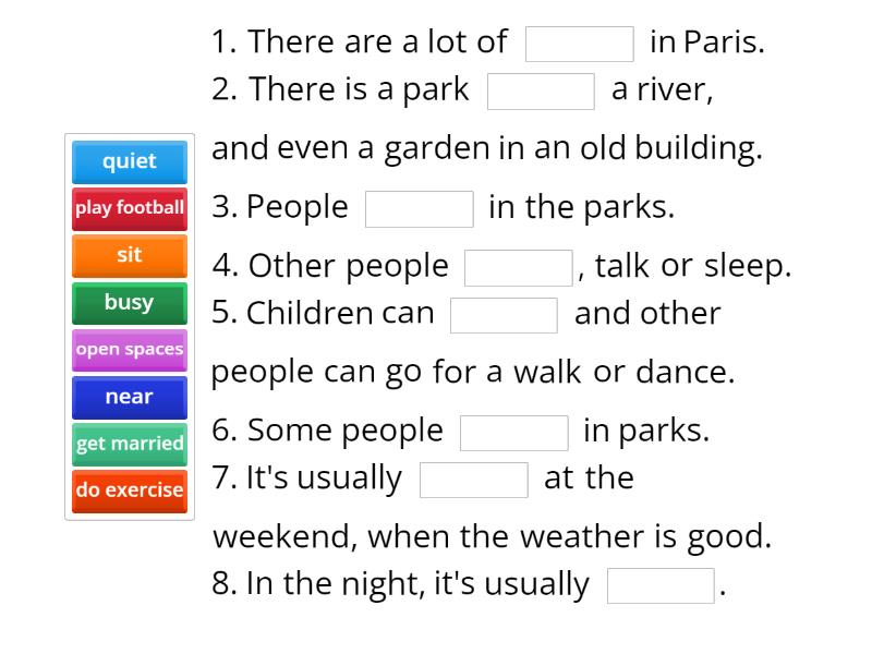 A1 Outcomes: unit 2 - Video 1 - A famous city #2 - Missing word