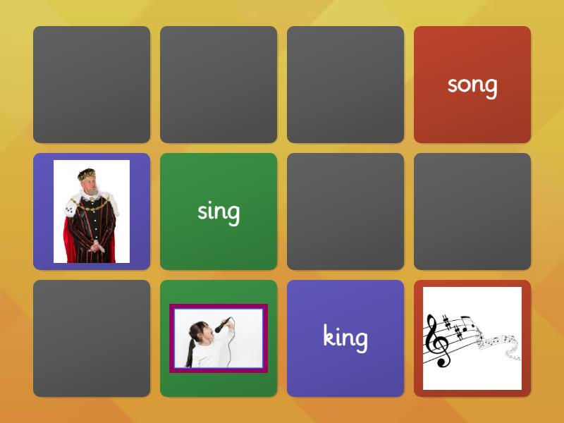 4th grade Phonics Memory Game - Matching pairs