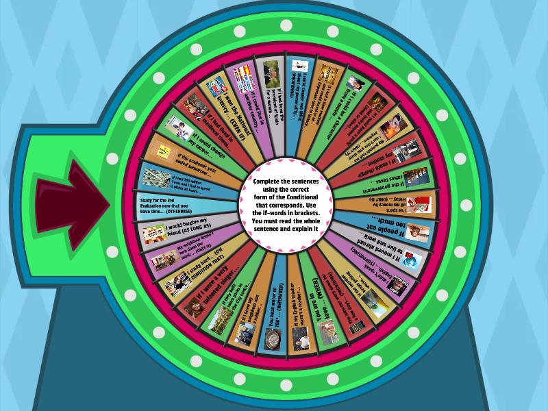 CAE Conditionals (Zero, First, Second, Third & Mixed) - Spin the wheel