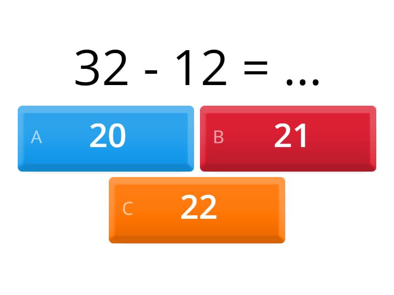 Subtraction - Quiz