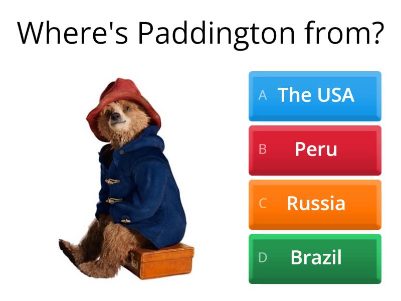 Paddington ! - Quiz