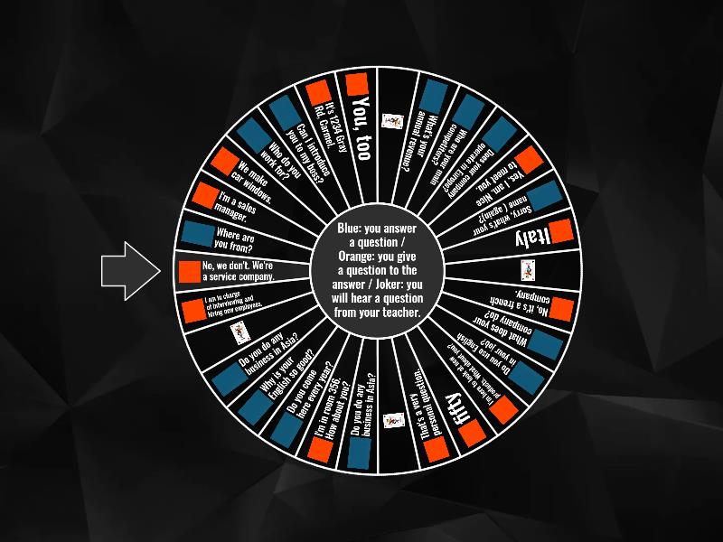 Pre- Intermediate_"Roulette Challenge"- questions & answers - Rueda ...