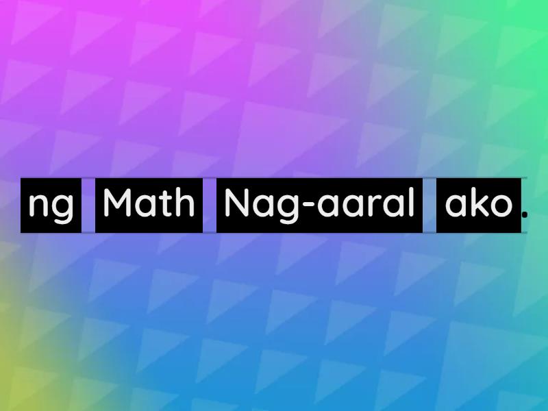 Tagalog Sentence: Anong ginagawa mo? - Unjumble