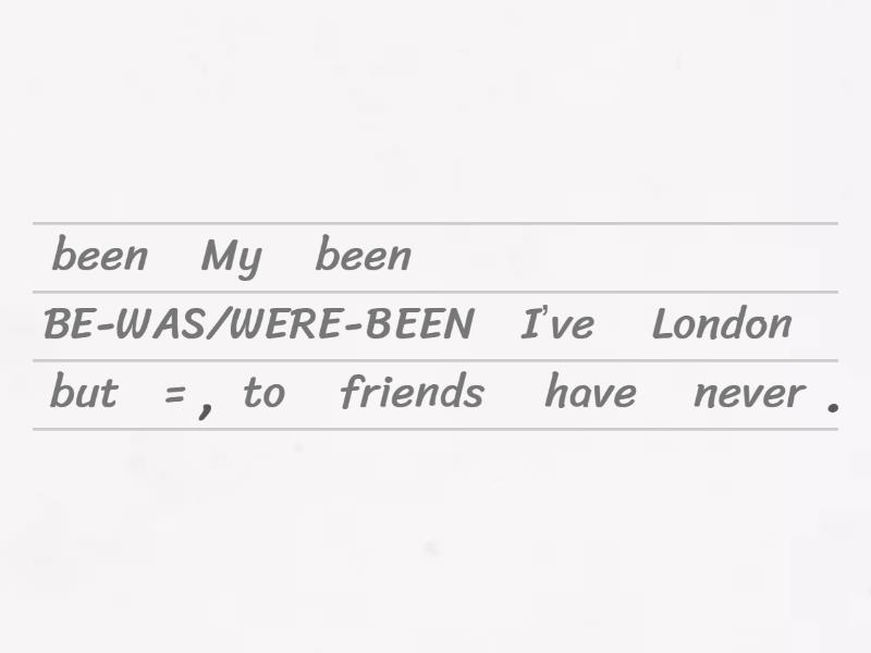 Irregular verbs poems 1 - Unjumble