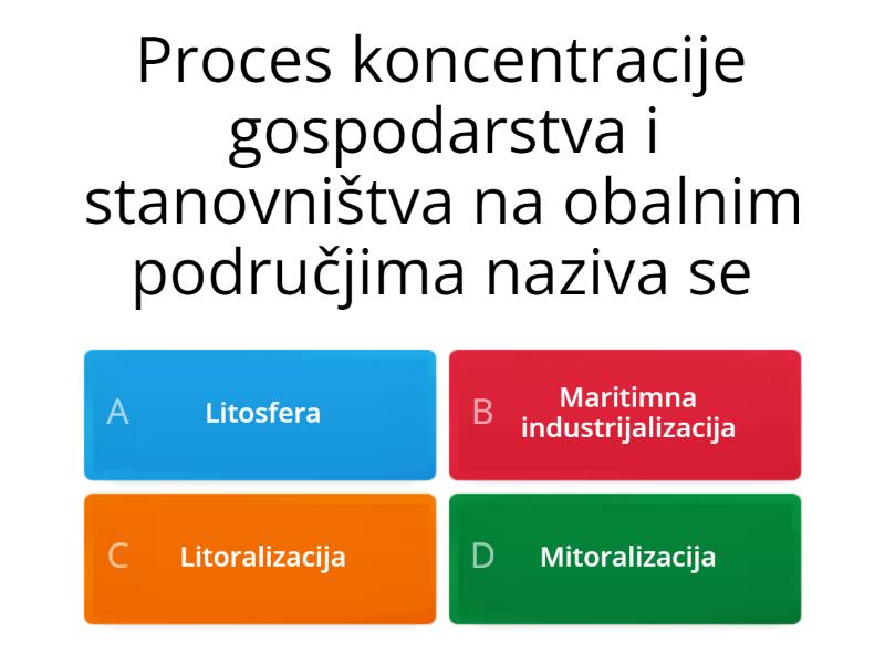 Geografija - Mora - Quiz