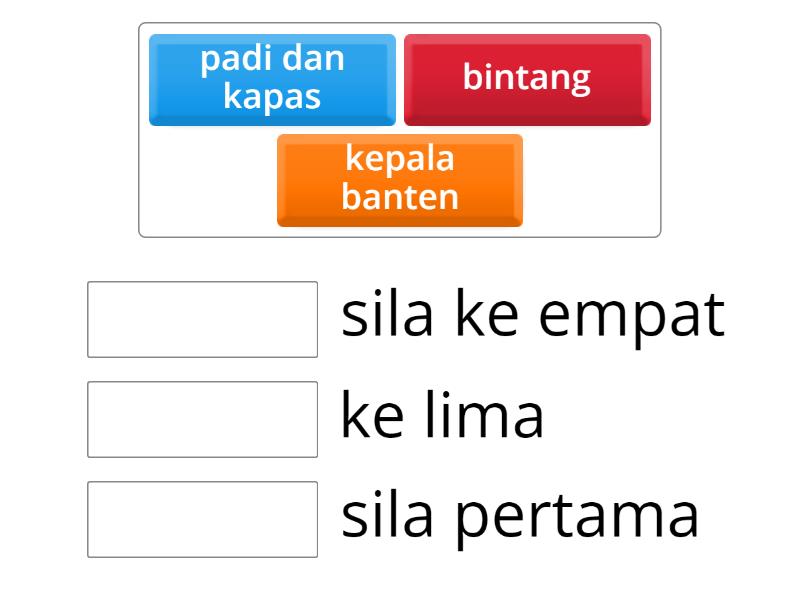 lambang sila pancasila yang berkaitan dengan sila ke lima - Match up
