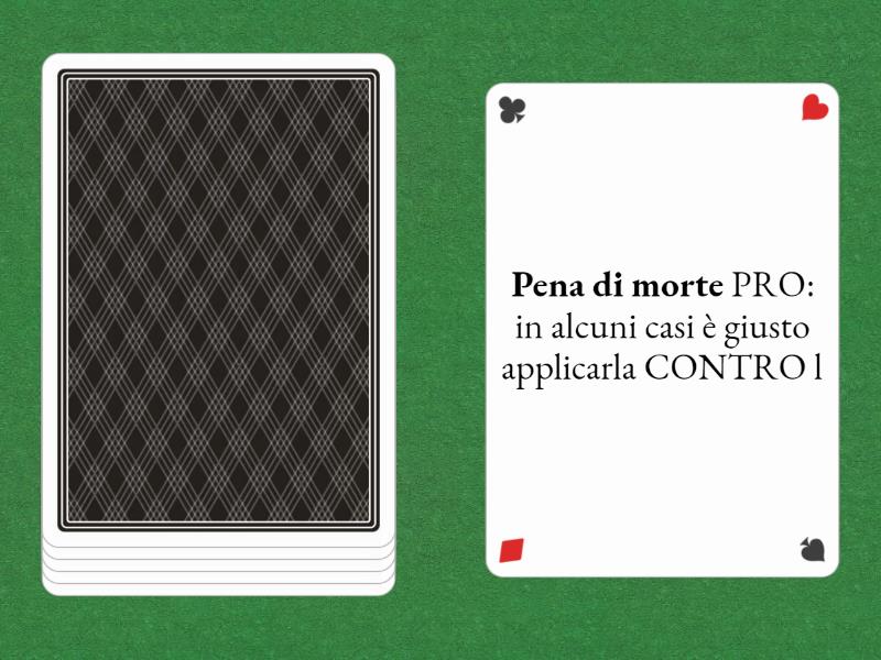 PRO O CONTRO - Speaking cards