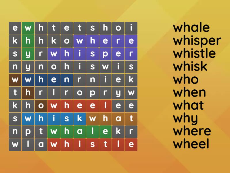 Wh - Wordsearch