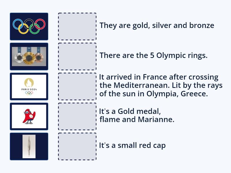 Olympic Games 2024 Symbols - Match up