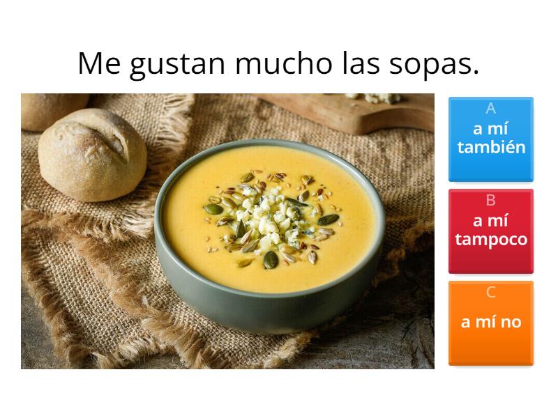 A mí también... - Cuestionario