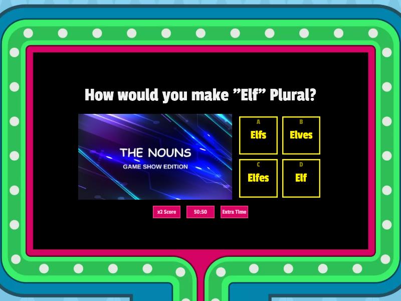 NOUNS Game Show Edition Gameshow Quiz